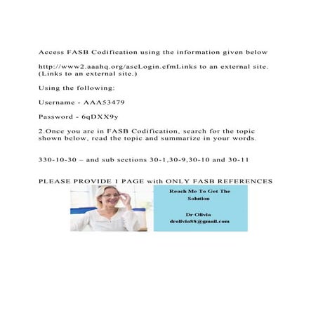 Access FASB Codification using the information given belowht.docx