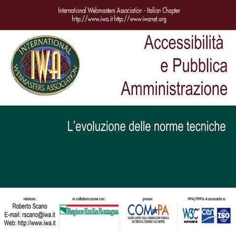Accessibilità e pubblica amministrazione: l'evoluzione delle norme ...