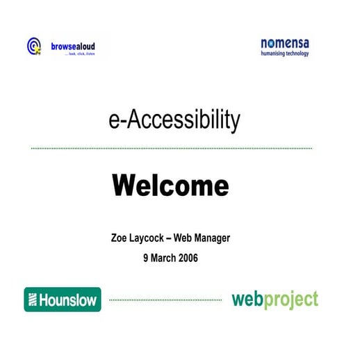Accessibility | PDF | Web Design and HTML | Internet