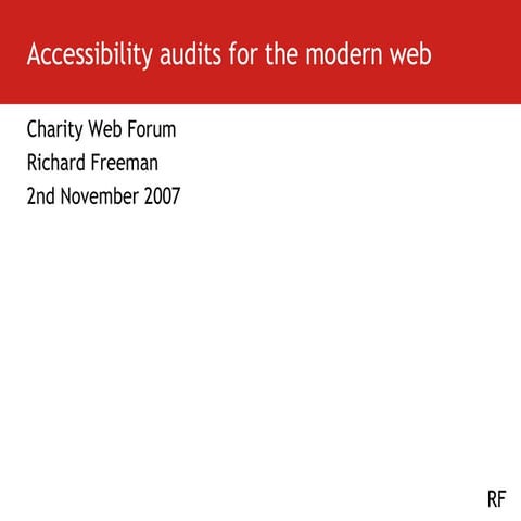 Accessibility Audit | PPT