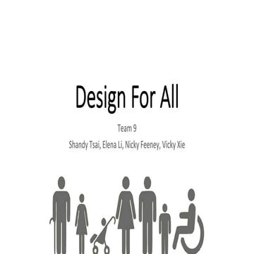 Accessibility Design: Design for All | PDF