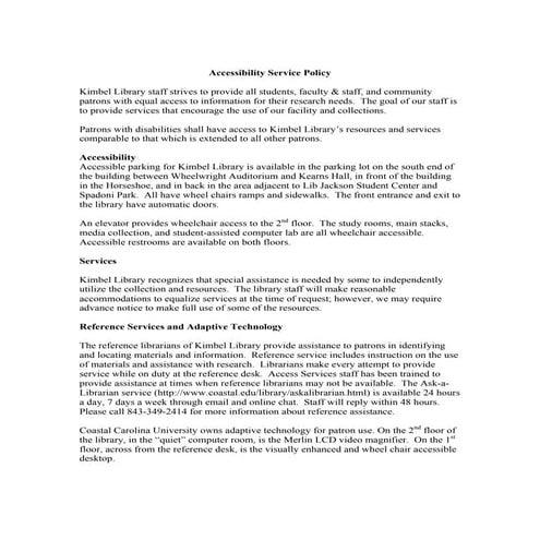 Accessibility Policy | PDF