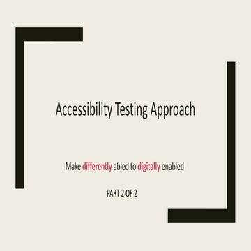 Accessibility Testing Approach Pptx