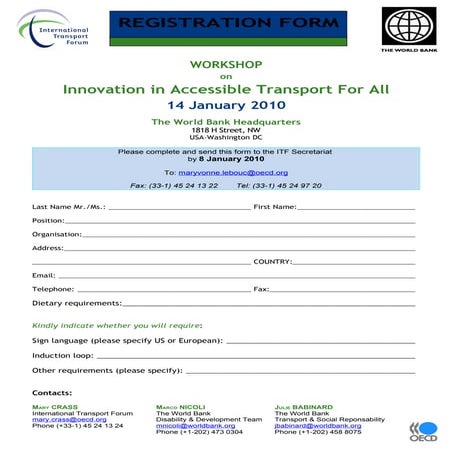 Accessibility Workshop Registration | DOC
