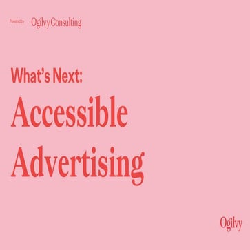 What's Next: Accessible Advertising | PDF
