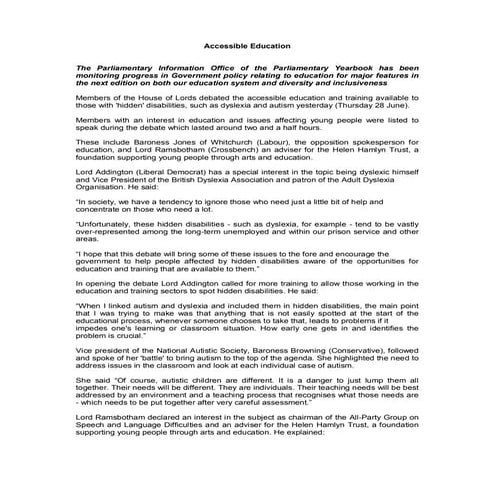 Accessible Education | PDF