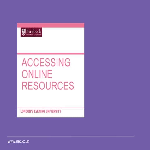Accessing online resources | PPTX