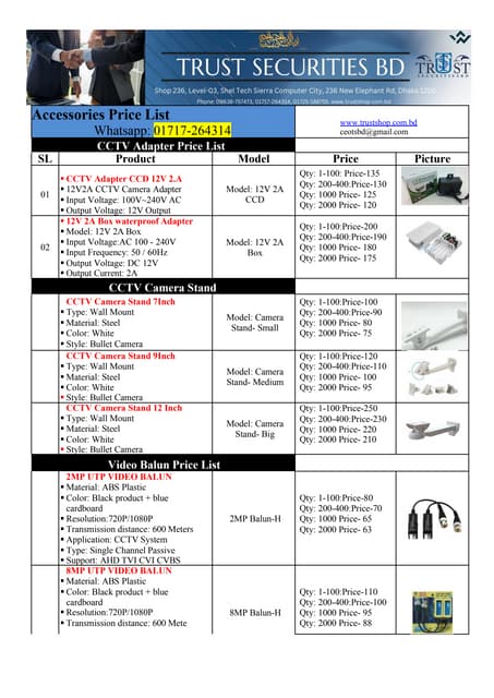 Hikvision New Price List.pdf | Cameras and Camcorders | Consumer ...