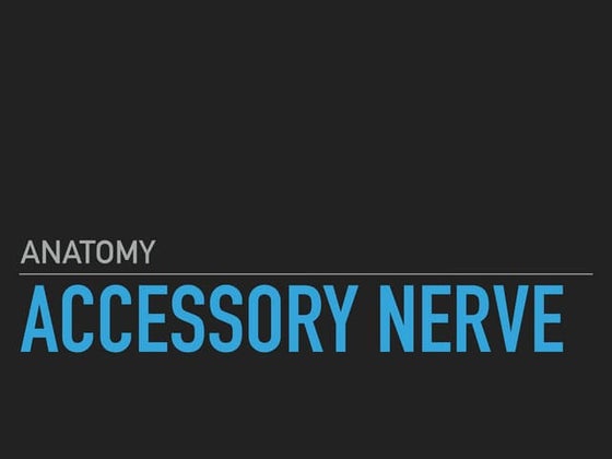 Xi cranial nerve | PPT