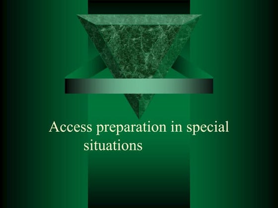 Access opening in anterior teeth | PDF