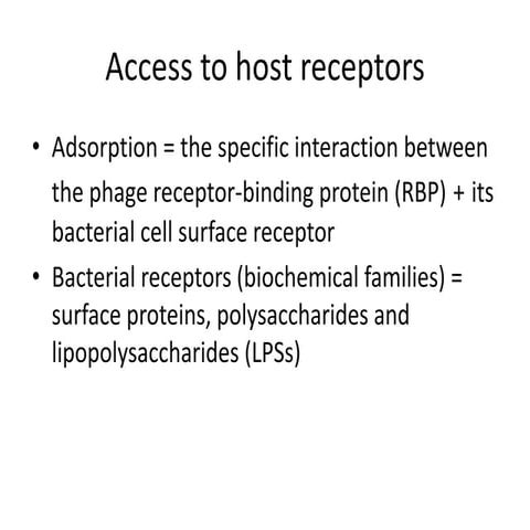 Access to host receptors | PPTX