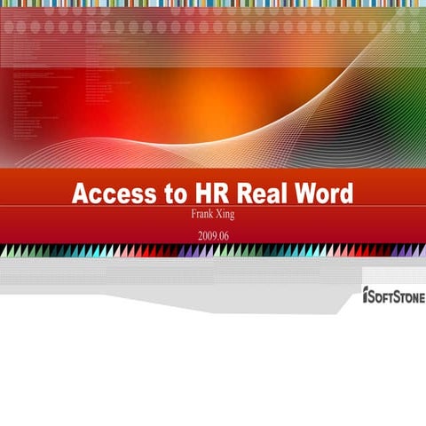 Access to hr real word | PPT