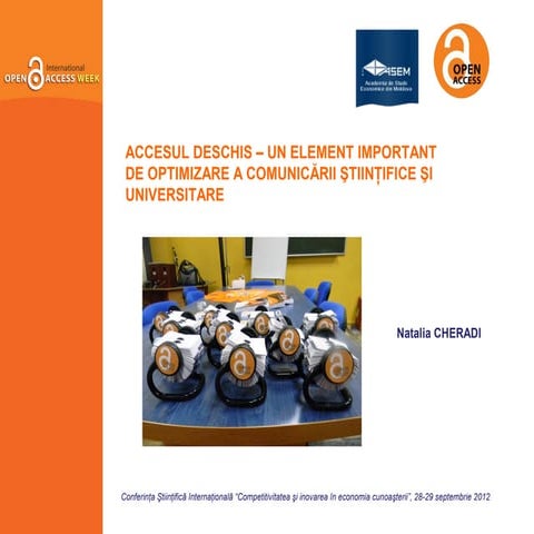 ACCESUL DESCHIS - UN ELEMENT IMPORTANT DE OPTIMIZARE | PPT