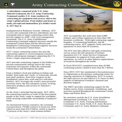 ACC Fact Sheet 2017 | PDF