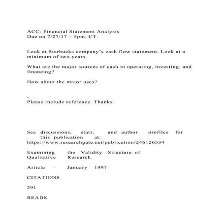 ACC Financial Statement AnalysisDue on 72717 – 5pm, CT..docx