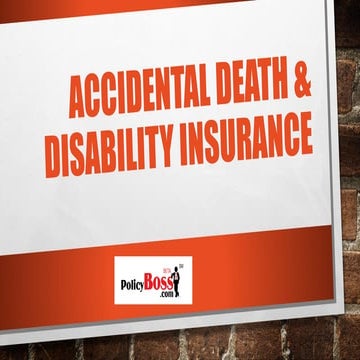 Accidental INSURANCE | PPTX