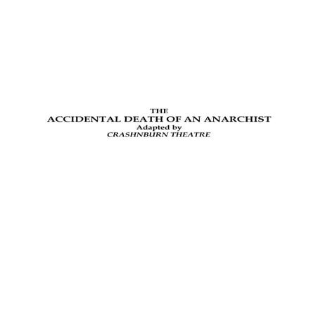 Accidental Death Of An Anarchist (Version) | DOC