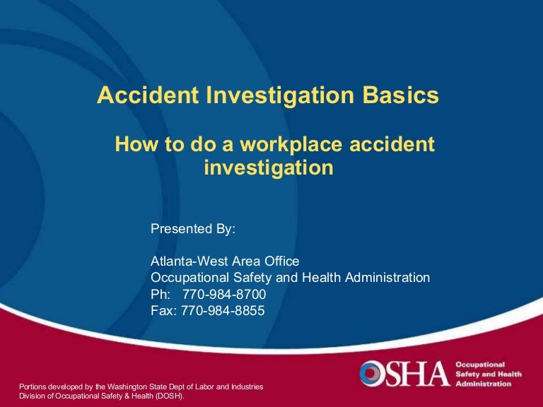 Accident investigation