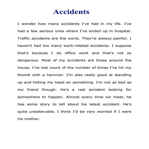 Accidents | PDF