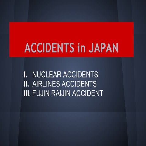 Accidents in japan | PDF