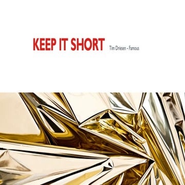 Keep it short! | PPT