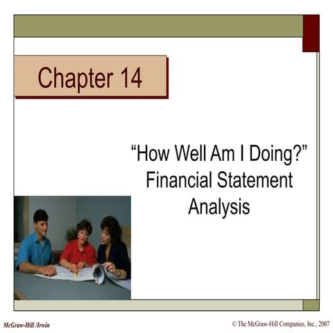 Acc mgt noreen14 how well am i doing financial statement analysis | PPTX