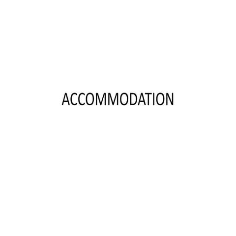 Accommodation | PPT