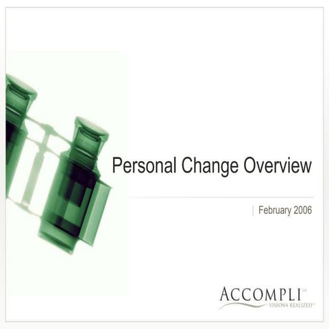 Accomplishing Personal Change | PPT