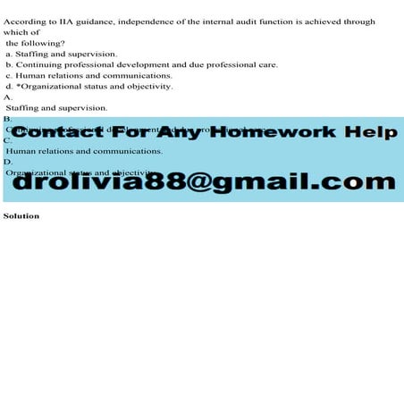 According to IIA guidance, independence of the internal audit functi.pdf