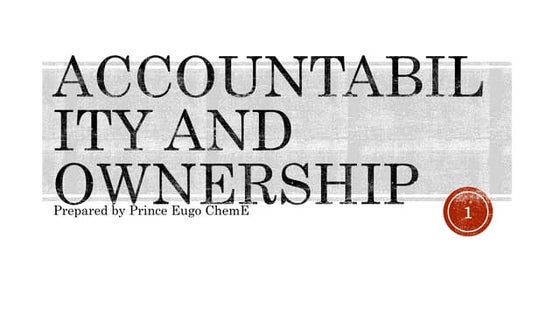 Lack Of Accountability Powerpoint | PPT