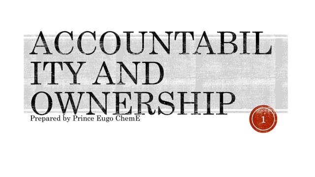 Taking Ownership – How to Create a Culture of Accountability in the ...