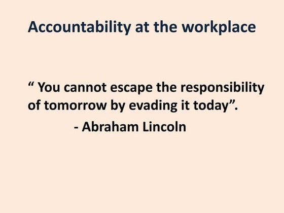 Accountability PowerPoint | PPT