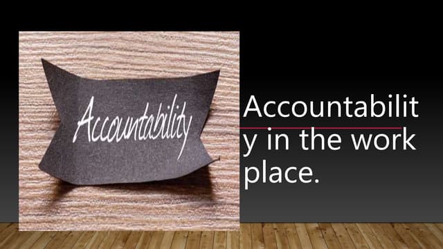 Accountability PowerPoint | PPTX
