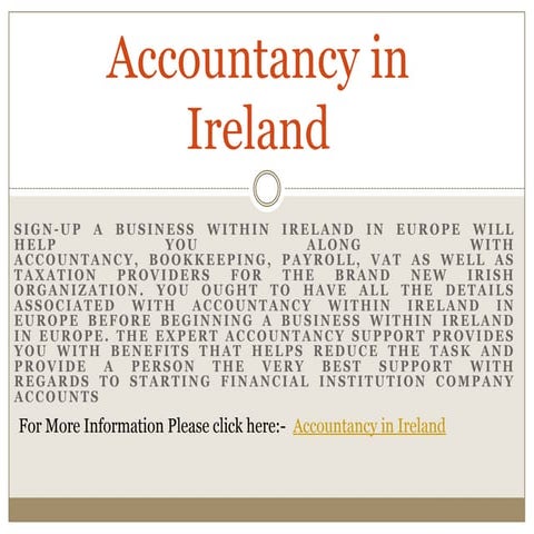Accountancy in ireland | PPT