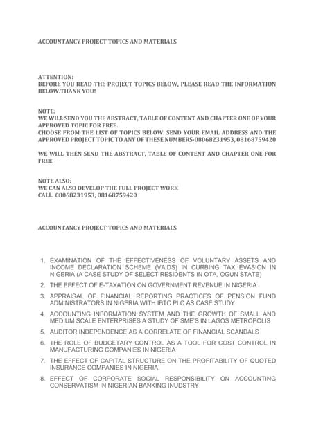 Business studies project topics and materials | DOCX | Business ...