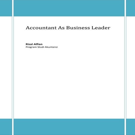 Accountant as a business leader | PDF