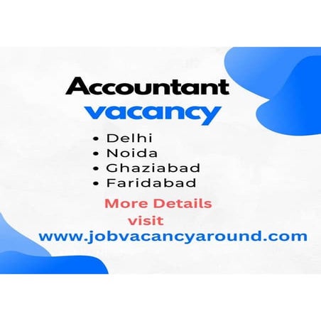 Accountant Vacancy in Faridabad.pdf | Business | Business and Finance