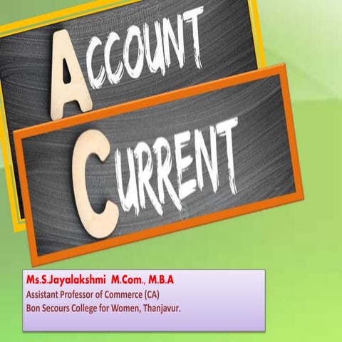 Account current | PPTX