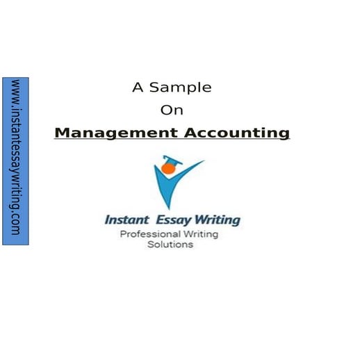 Sample Report on Management accounting by Experts | PDF