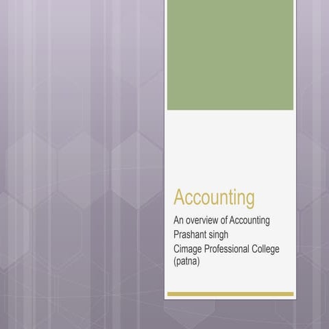 Introduction To Accounting | PPTX