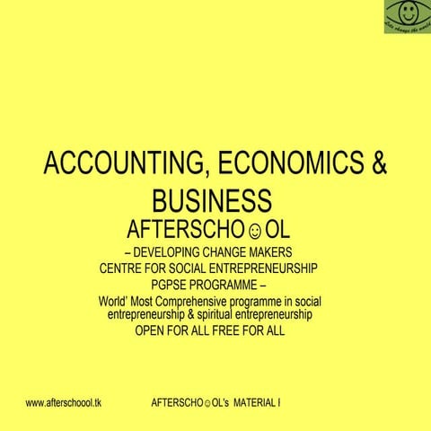 Accounting Economics And Business | PPS