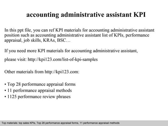 Director of accounting kpi | PPT