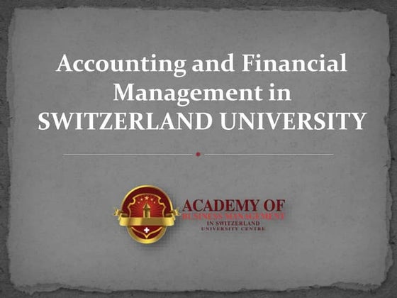 Institutional management of abms university | PPT