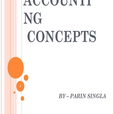 Accounting concepts | PPT