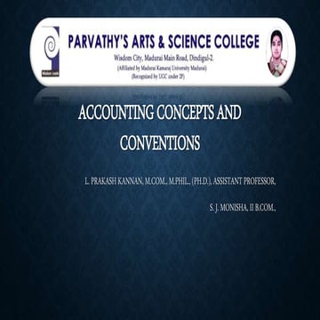 Accounting Concepts and Conventions | PPTX
