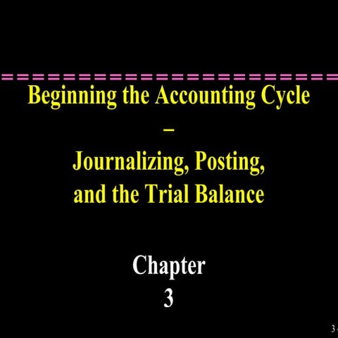 Accounting cycle to trial balance | PPT