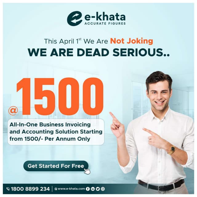 How to Create an account in e-khata : Online Cloud Based Accounting ...