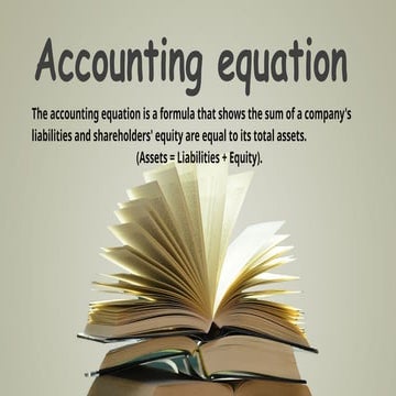 accounting equation for business administration students | PPTX