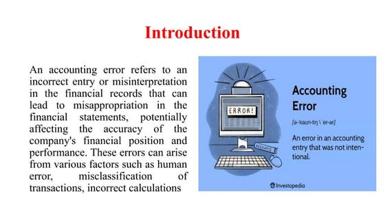 Common accounting errors you need to know | PDF