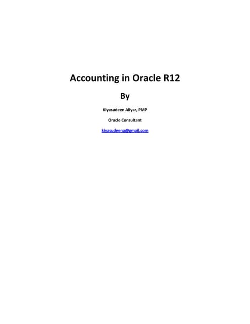 Accounting Entires For Oracle Apps R12 Pdf